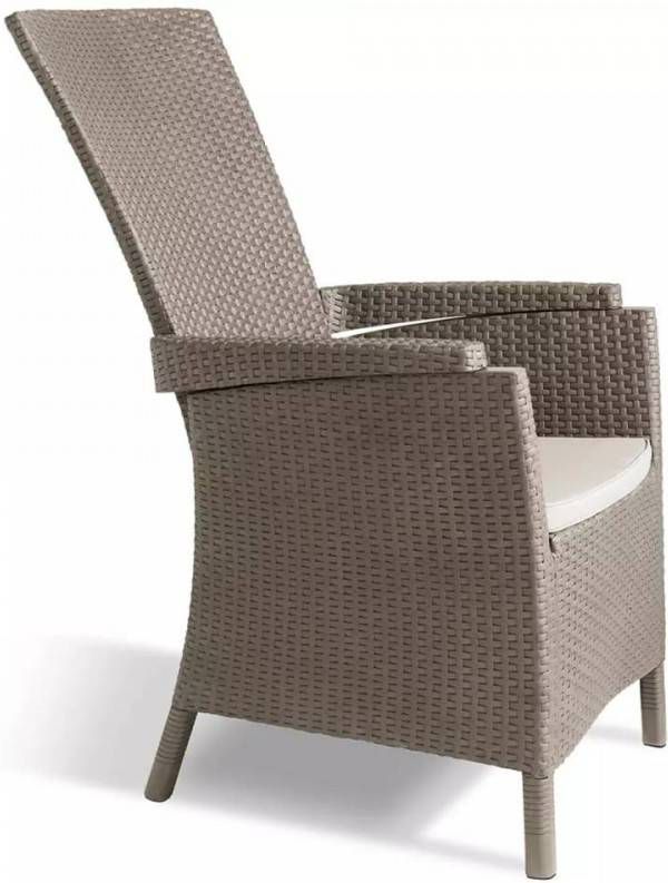 Keter Allibert Tuinstoel verstelbaar Vermont cappuccino 238449 ...